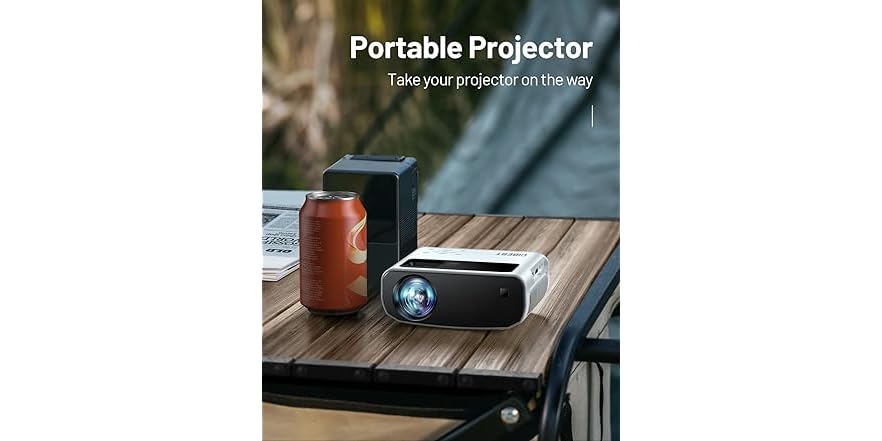 Cibest 1080P Full HD Portable 1080P Mini Projector (2023)