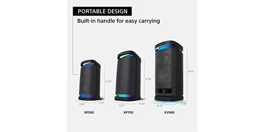 Sony SRS-XP500 Wireless Portable Bluetooth Party Speaker (Grade A ...