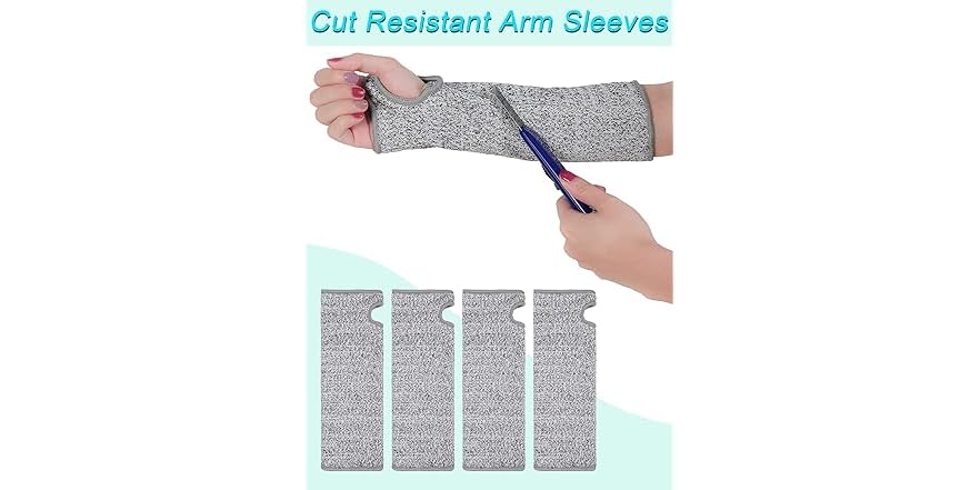 2 Pairs Cut Resistant Sleeves Protective
