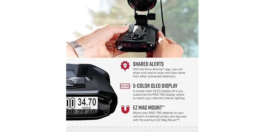 (NEW) Cobra RAD 700i Laser Radar Detector