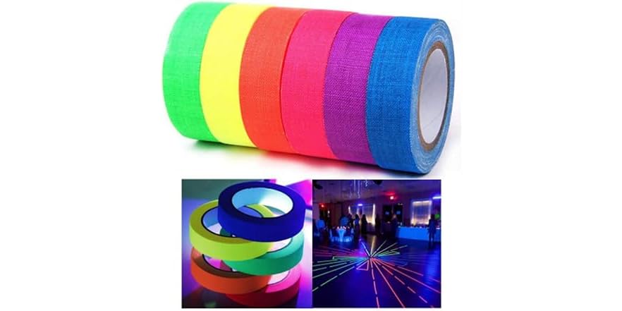 Fluorescent Neon Pink Gaffer Tape 3 Pack