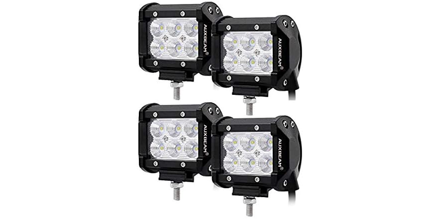 Auxbeam 4-Inch LED Light Bar, 4 Pack