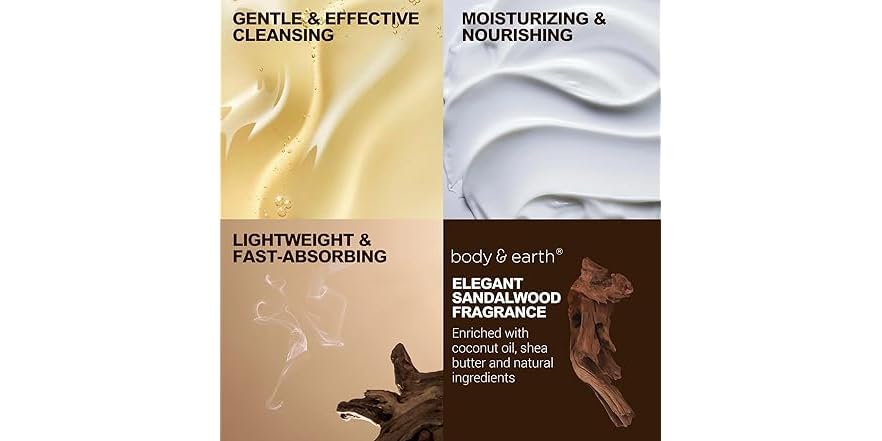 BODY & EARTH Sandalwood Bath Gift Set