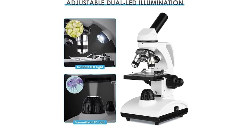 TELMU Microscopes for Students, 40-1000X