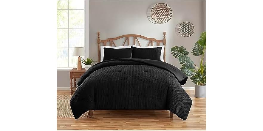 Waffle Weave All-Season Comforter Set