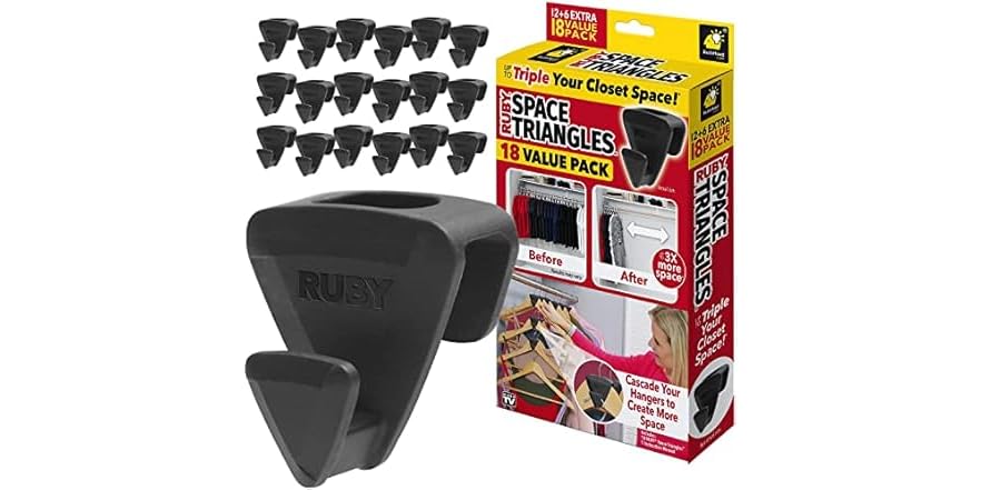 Ruby Space Hanger Hooks 18pc