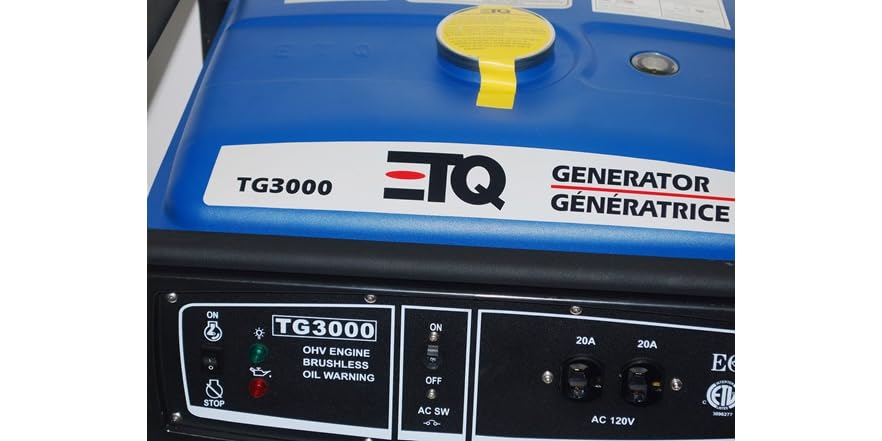 ETQ 3,000 Watt Gas Portable Generator