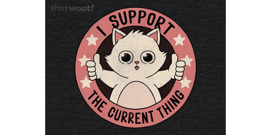 I Support The Current Thing Cat