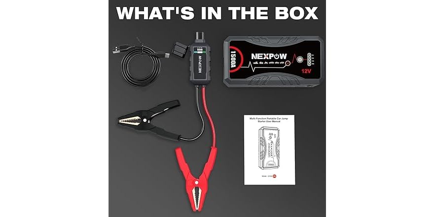 NEXPOW 1500A Car Jump Starter