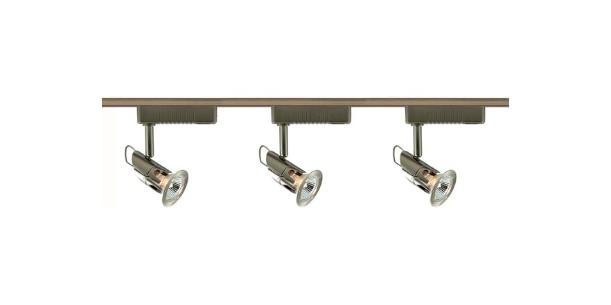 3-Light 4 ft Track Lighting Kit -Satin Chrom