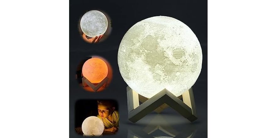 Fangflower Moon Lamp 16 Colors LED