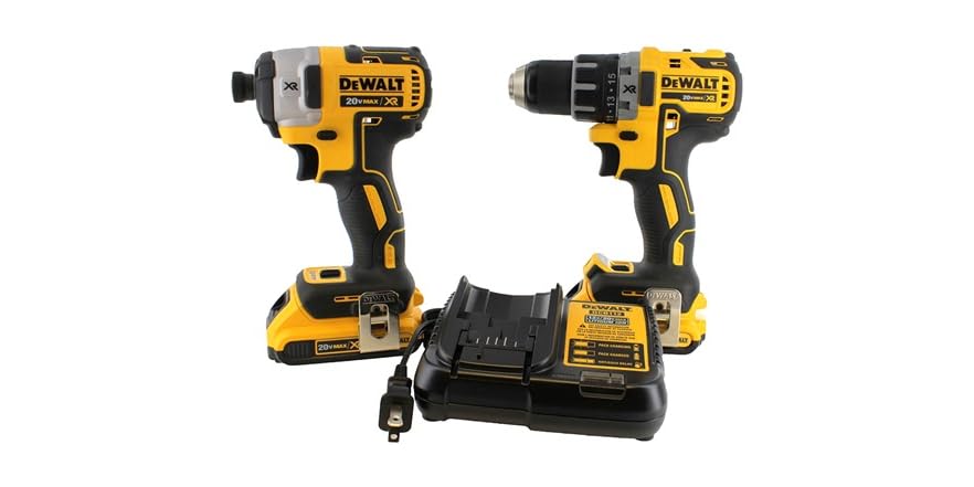 20V MAX XR 2.0Ah Li-Ion Brushless Compact Drill/Driver & Impact Driver ...
