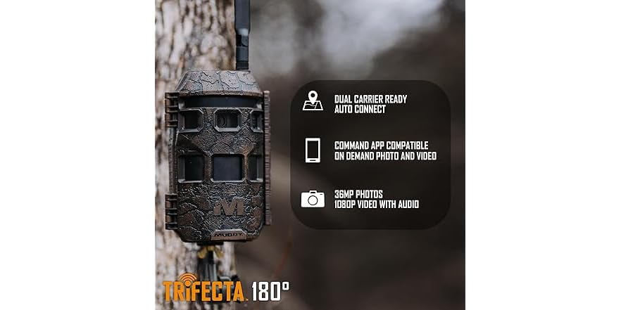 (NEW) Muddy Trifecta 180 Degree Cellular Trail Camera 36MP