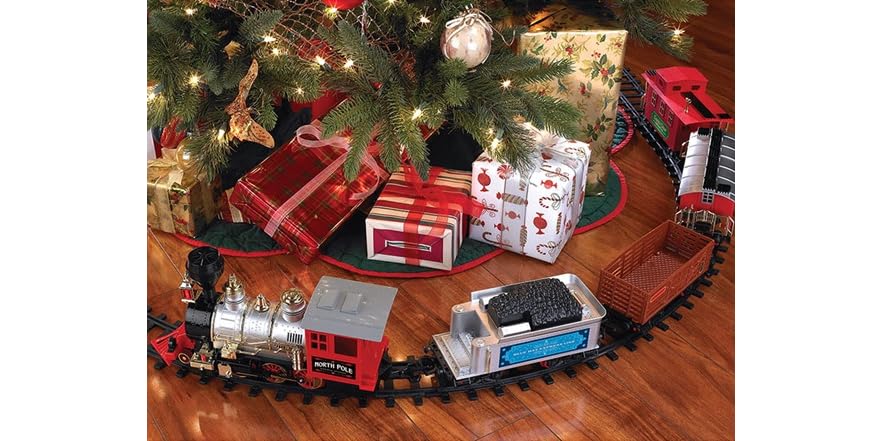 Blue Hat North Pole Junction Christmas Train Set