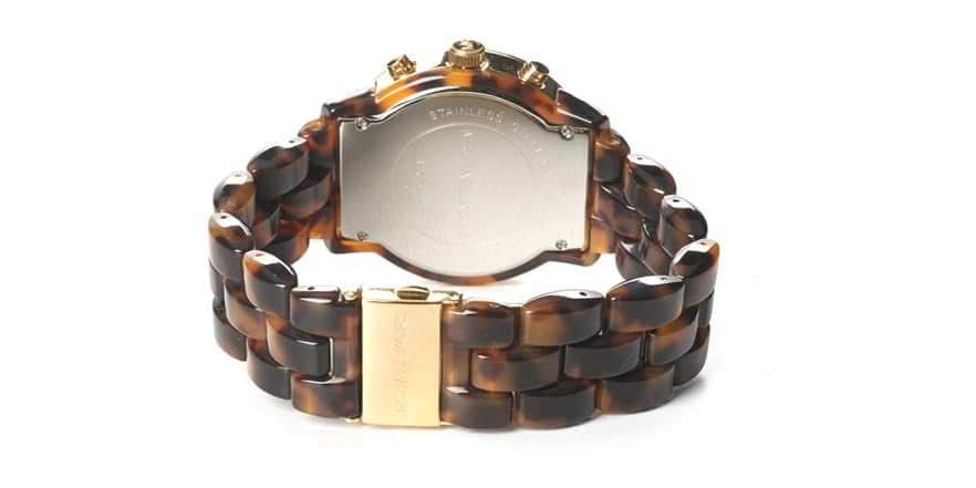 Women's Oversized Chrono Tortoise Watch