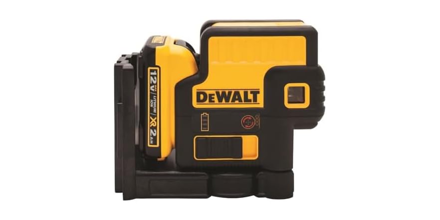 DEWALT DW085LR 12V MAX* Laser Level, 5 Spot Red, 100ft