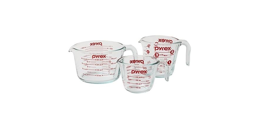 Pyrex 3Pc Measuring Cup Set