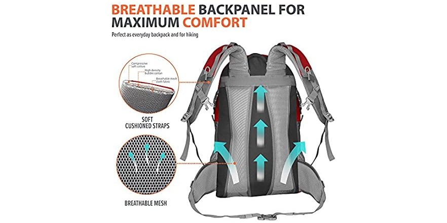 OutdoorMaster Hiking Backpack 50L…
