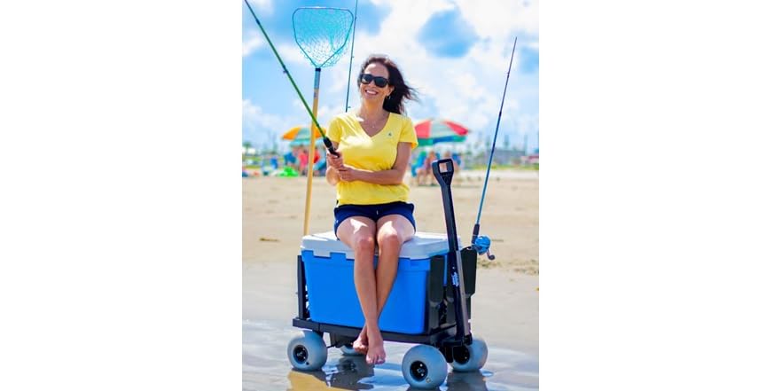 Mighty Max Cart Beach Cart Folding Wagon
