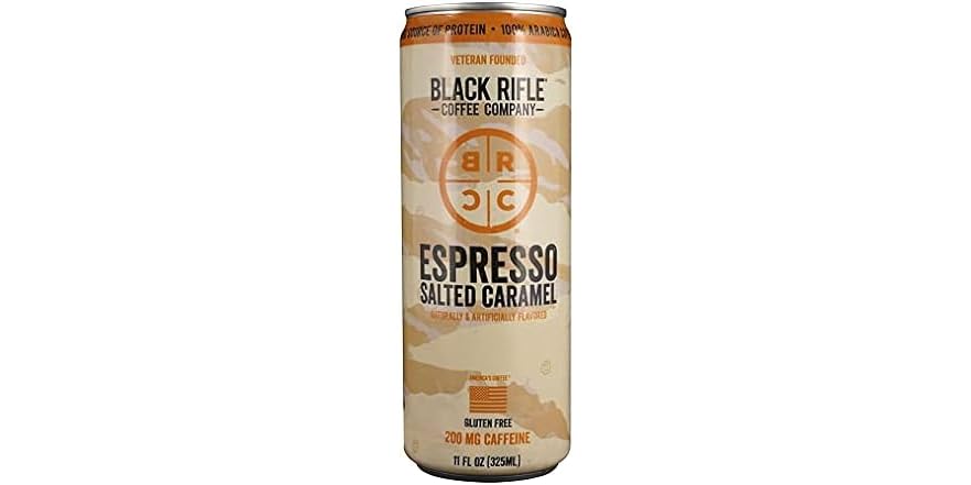 (12 Pack) Black Rifle Coffee RTD Salted Caramel Espresso, 11 Fl Oz