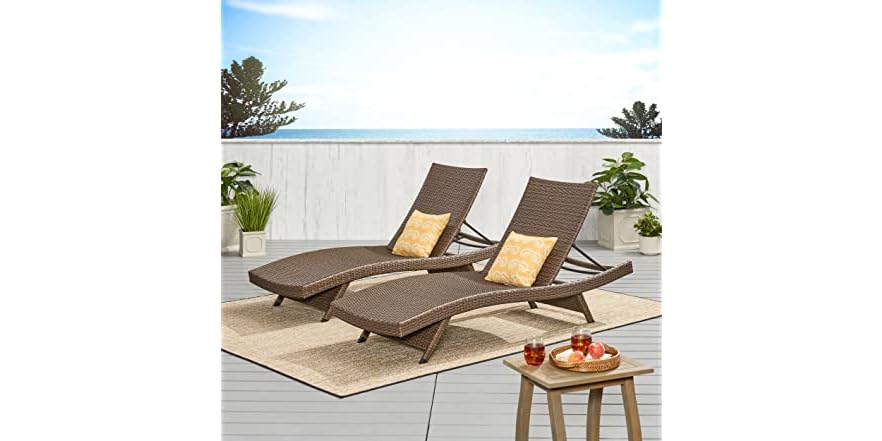 Christopher Knight Home Wicker Chaise Lounges