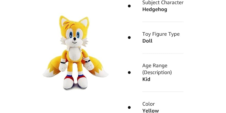 Tails Plush Toy 12"