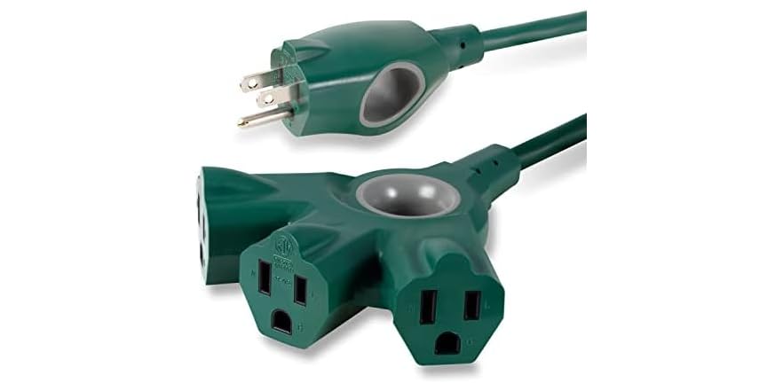 Philips EZGrip 8ft 3-Outlet Grounded Extension Cord