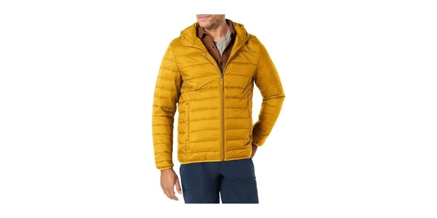 Amazon Essentials Mens Packable Hooded Puffer