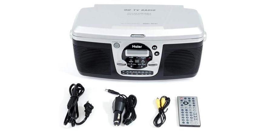 Haier Portable 7” LCD TV with DVD Player and AM/FM Stereo