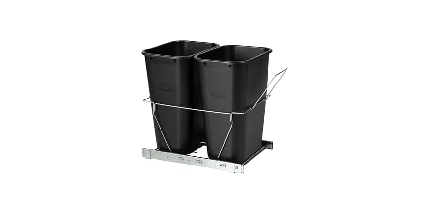 Rubbermaid Kitchen Cabinet Pull-Out Trash Can (Open Box)