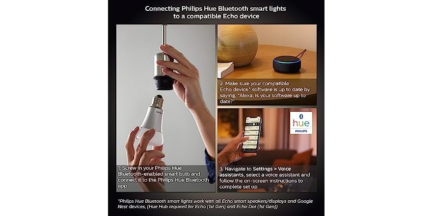 (2 Pack)Philips Hue A19 LED Starter Kit with Bridge, 563080