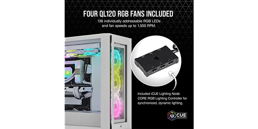 Corsair iCUE 5000X RGB QL Edition Mid-Tower Case