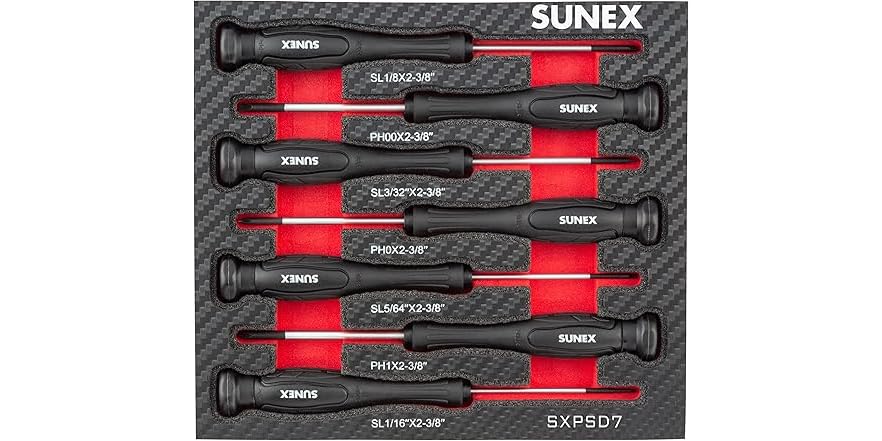 Sunex Tools SUNEX TOOLS SXPSD7 Precision Phillips® & S
