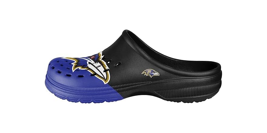 BALTIMORE RAVENS Colorblock Big Logo Clog (M)