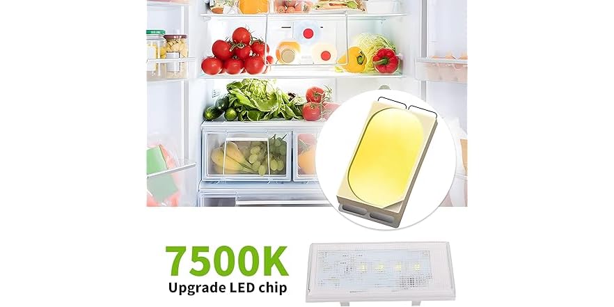 W10515057 Refrigerator Freezer LED Light Set