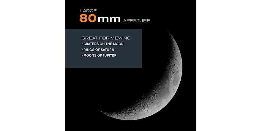 Celestron - PowerSeeker 80EQ Telescope - Manual German Equat (Open Box)