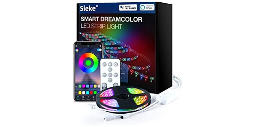 Sieke 32.8 ft Smart LED Strip Lights