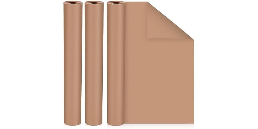 2 Pack Kraft Paper Wide Jumbo Roll