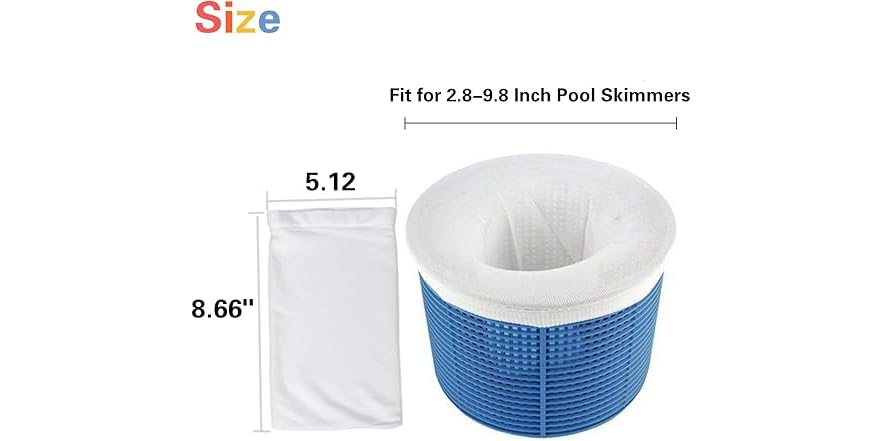Pool Skimmer Filter Socks 40 Pack