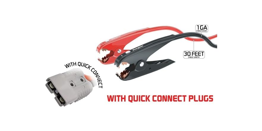 Energizer Battery Cables w/ Quick Connect