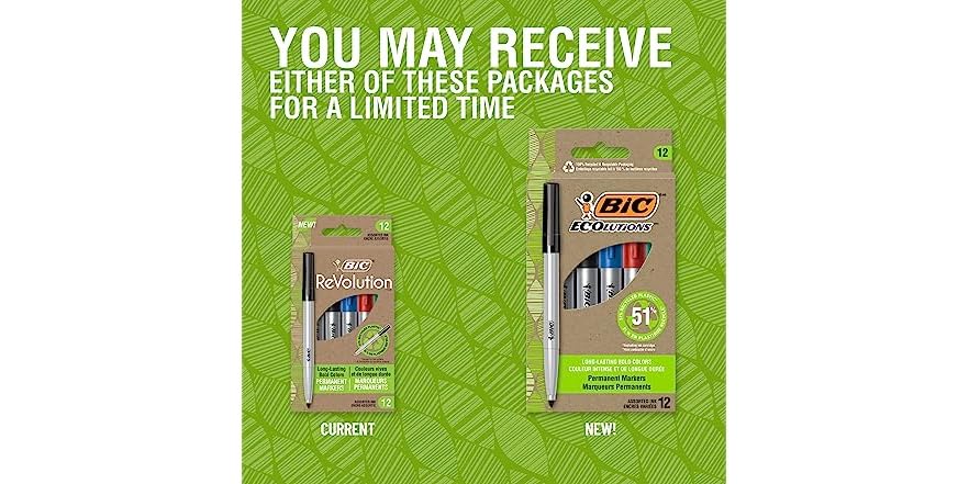 BIC ReVolution Permanent Markers