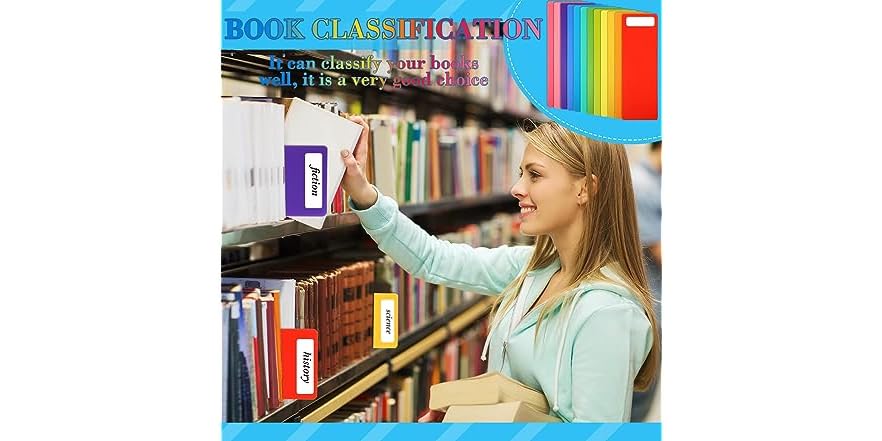 60 Pcs Library Book Dividers