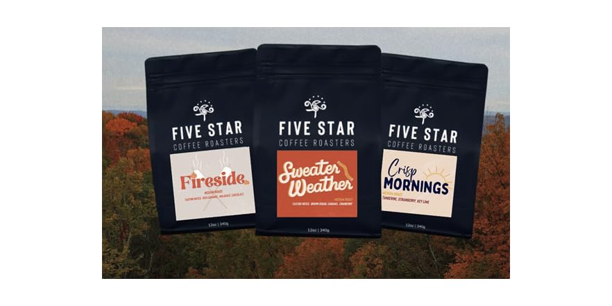 3Pk Five Star Coffee Roasters Seasonal Favorites