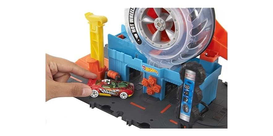 Hot Wheels City Super Twist Tire Shop Playset