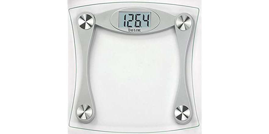 Taylor Glass Digital Bath Scale With LCD