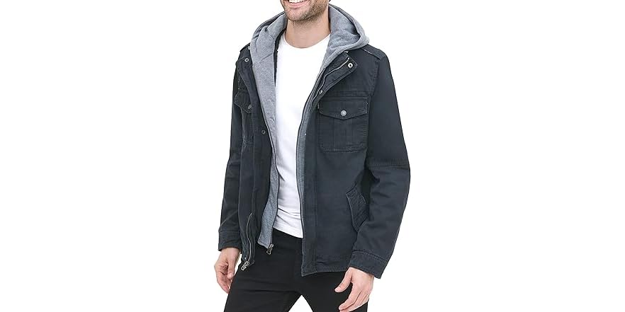 Levi's Men's Washed Cotton Military Jack