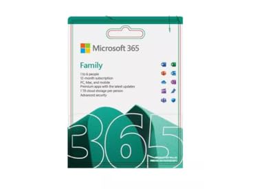 Microsoft 365 Family 1 Year Subscription