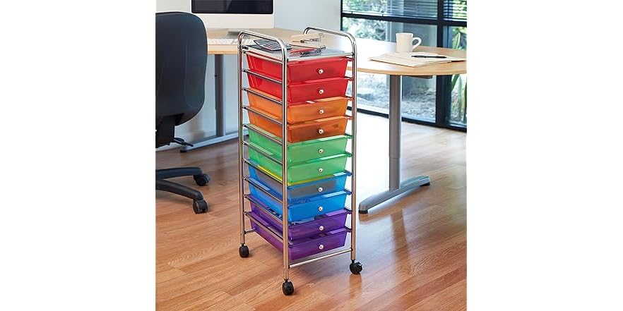 ECR4Kids 10-Drawer Mobile Organizer