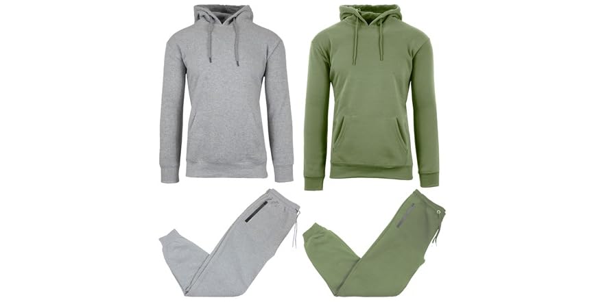 4Pc Mens Fleece Pullover Sets