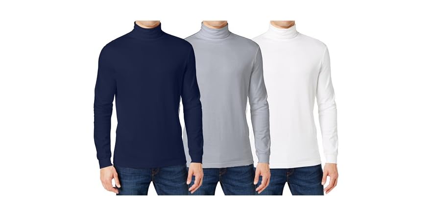 Men's 3-Pack L/S Turtle Neck Shirts